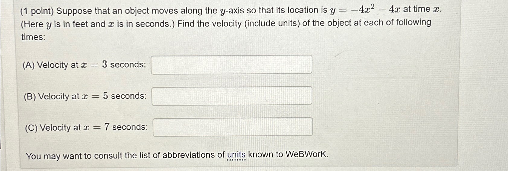 Solved 1 ﻿point ﻿suppose That An Object Moves Along The