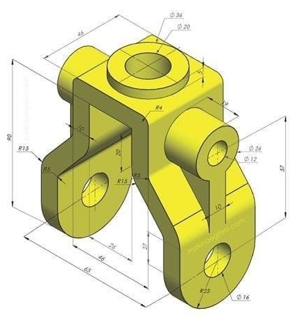 Solved Create this part using SOLID EDGE software: Show | Chegg.com