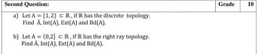 Solved a) Let A=[1,2}⊂R, if R has the discrete topology. | Chegg.com