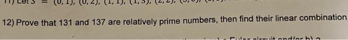 Solved Discrete mathematics problem: Prove that 131 and 137 | Chegg.com