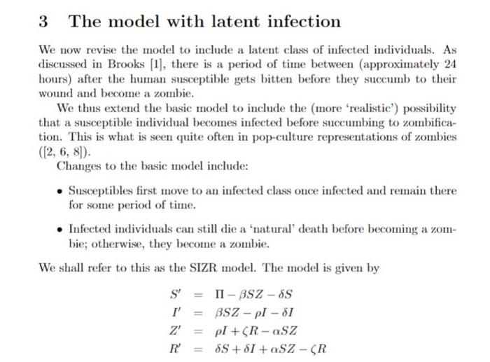 Solved Make changes to the SIR method program to solve the | Chegg.com