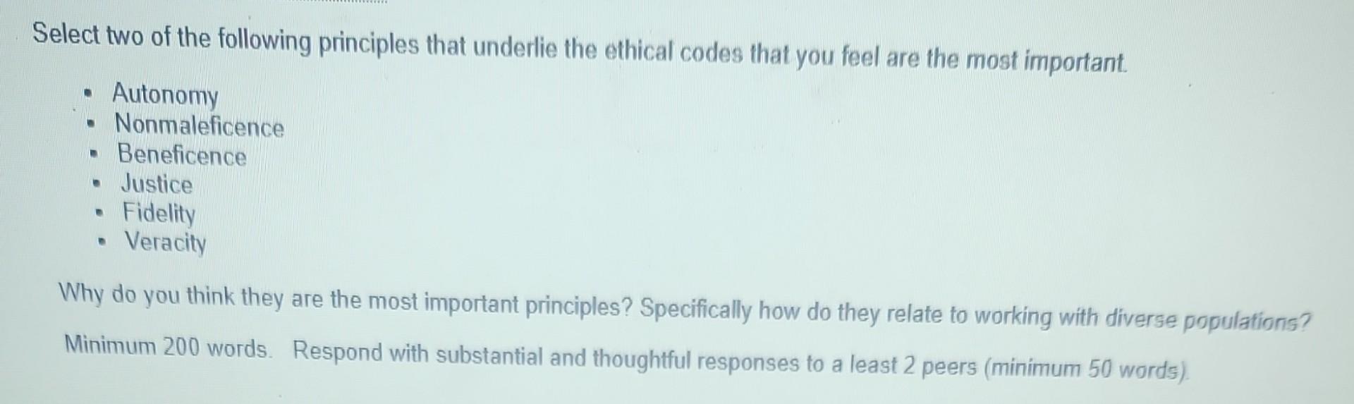 Solved Select two of the following principles that underlie | Chegg.com