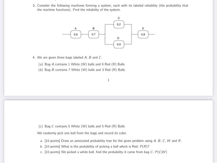 Solved 3. Consider the following machines forming a system, | Chegg.com