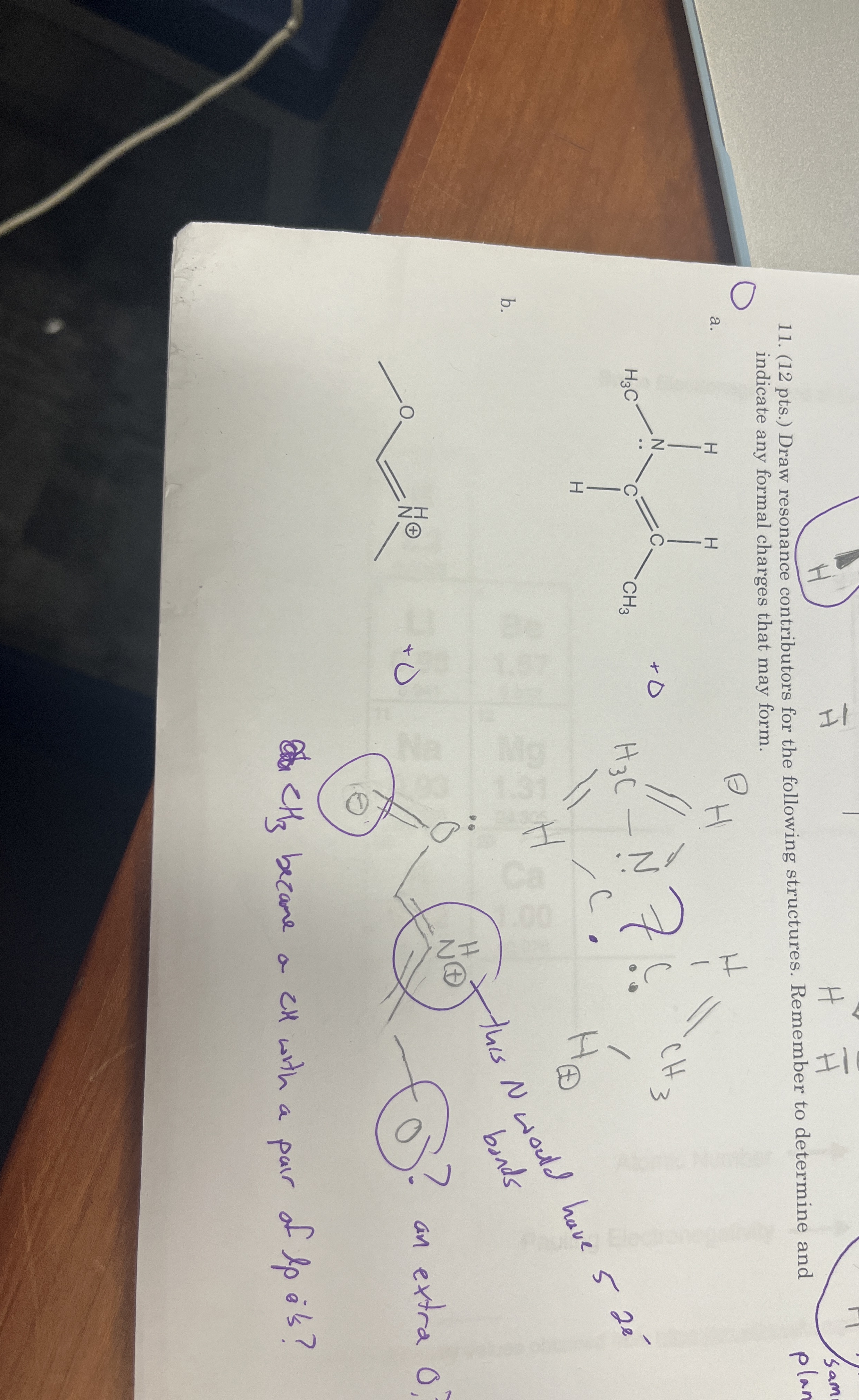 Solved (12 ﻿pts.) ﻿Draw resonance contributors for the | Chegg.com