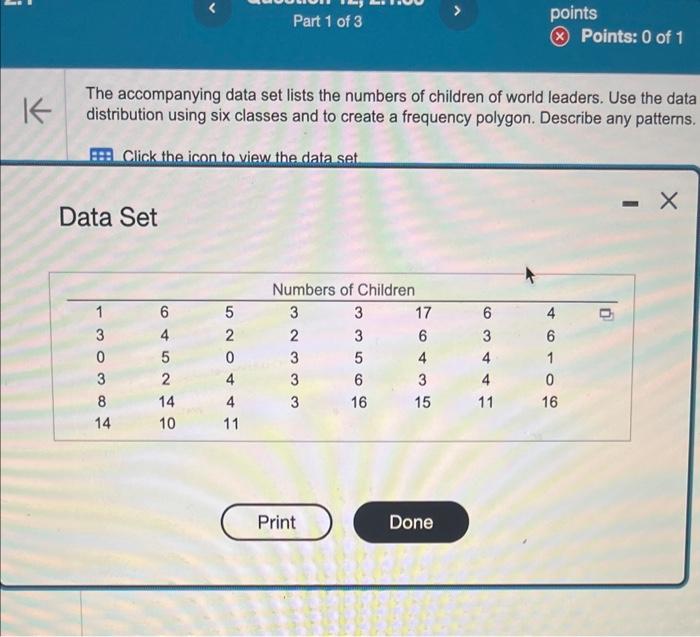 Solved The accompanying data set lists the numbers of | Chegg.com