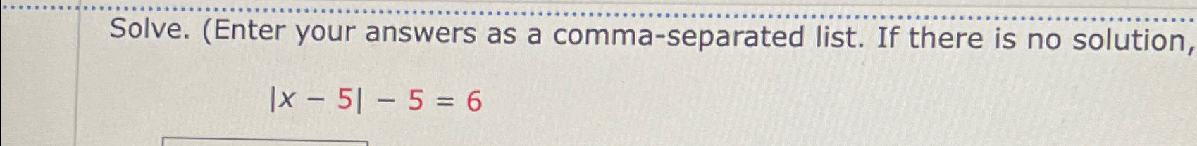 Solved Solve. (Enter your answers as a comma-separated list. | Chegg.com