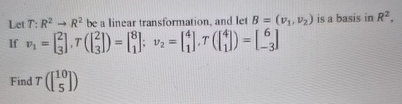 Solved Let T:R2→R2 ﻿be a linear transformation, and let | Chegg.com
