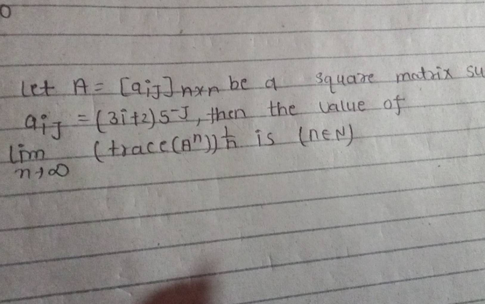 Solved Let A=[aij]n×n ﻿be a square matrix su | Chegg.com