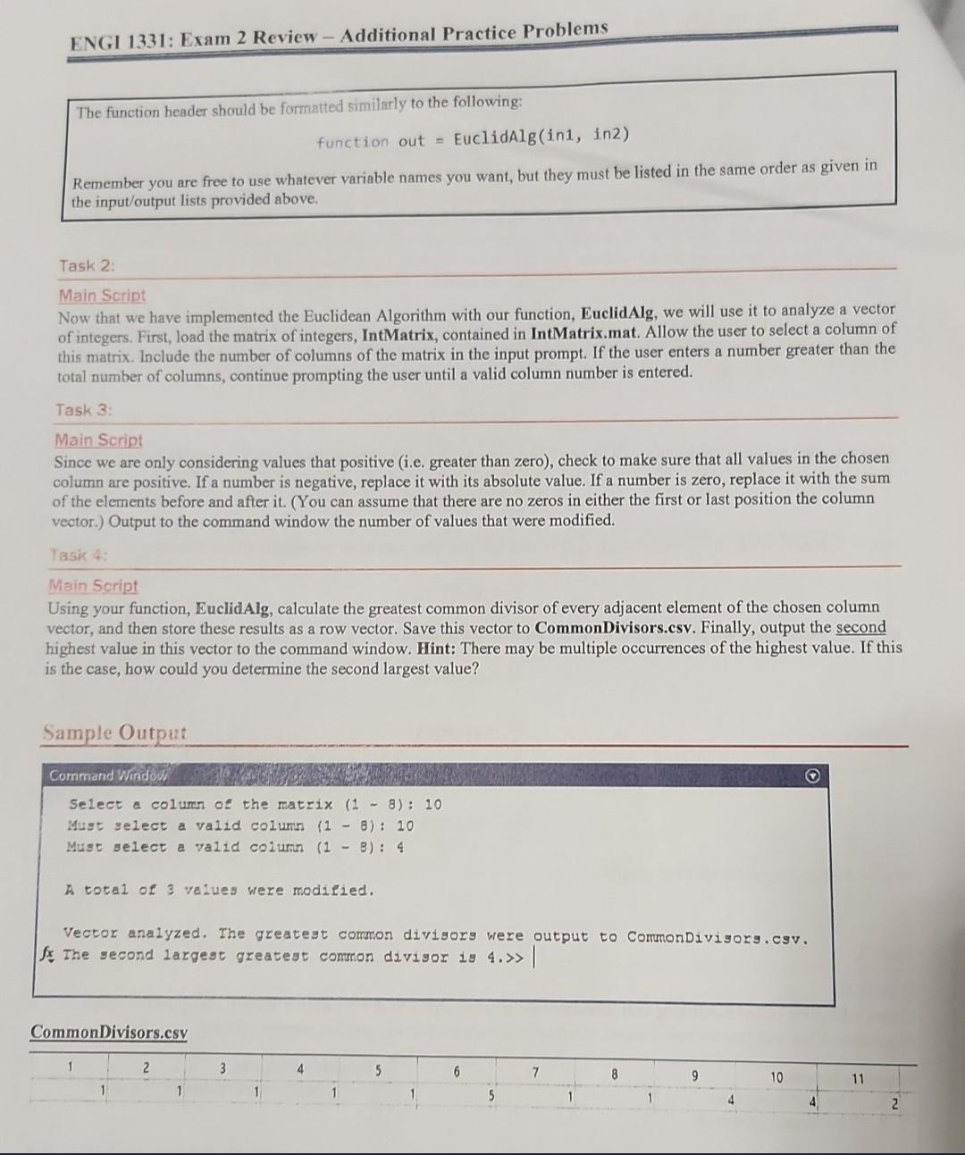 Solved One of the oldest algorithms still in common use | Chegg.com