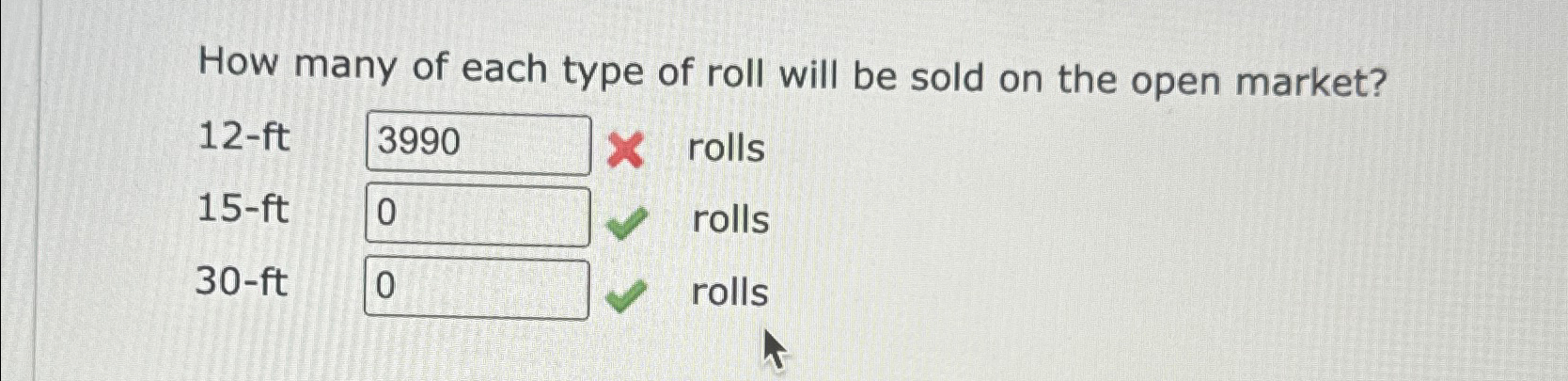 Solved How many of each type of roll will be sold on the | Chegg.com