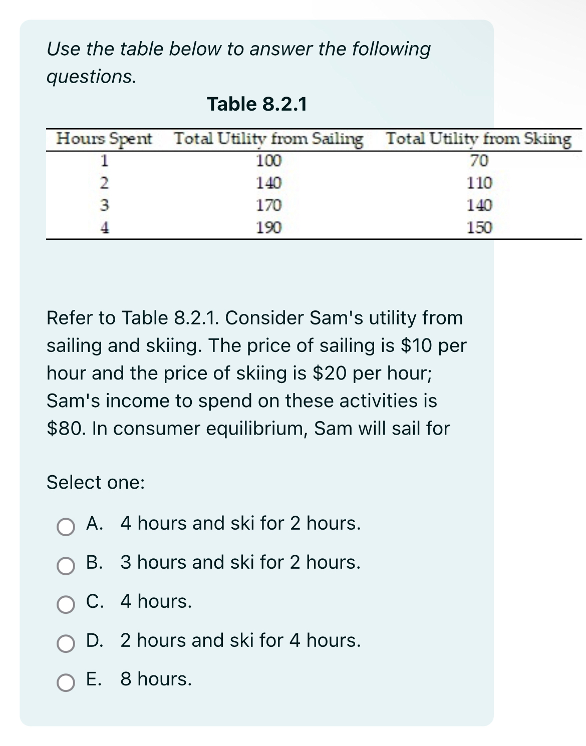 Solved Use the table below to answer the following | Chegg.com
