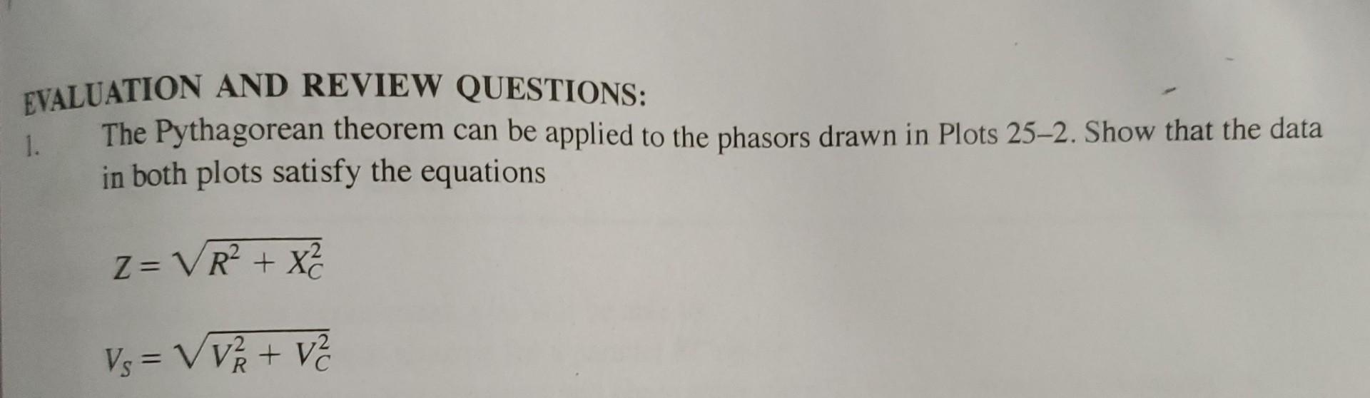Solved (Impedance and Voltage Phasors for 2000 Hz ): Plot | Chegg.com