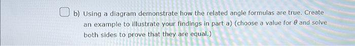 Solved Describe how to use both an equivalent trigonometric | Chegg.com