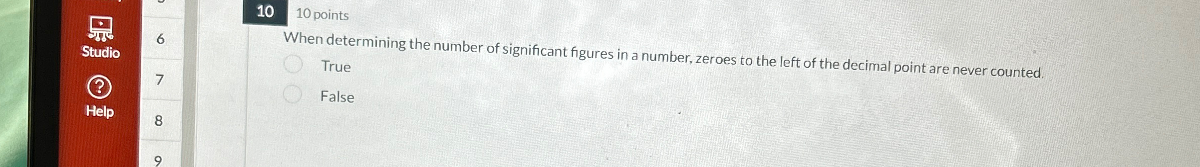 Solved 1010 ﻿points6StudioWhen determining the number of | Chegg.com
