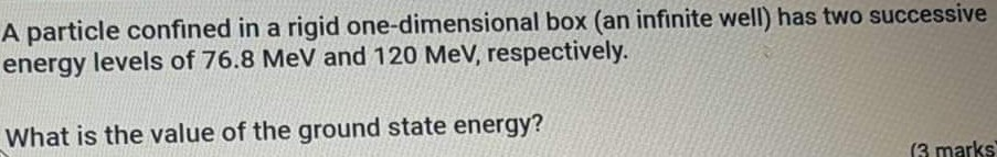 Solved A particle confined in a rigid one-dimensional box | Chegg.com