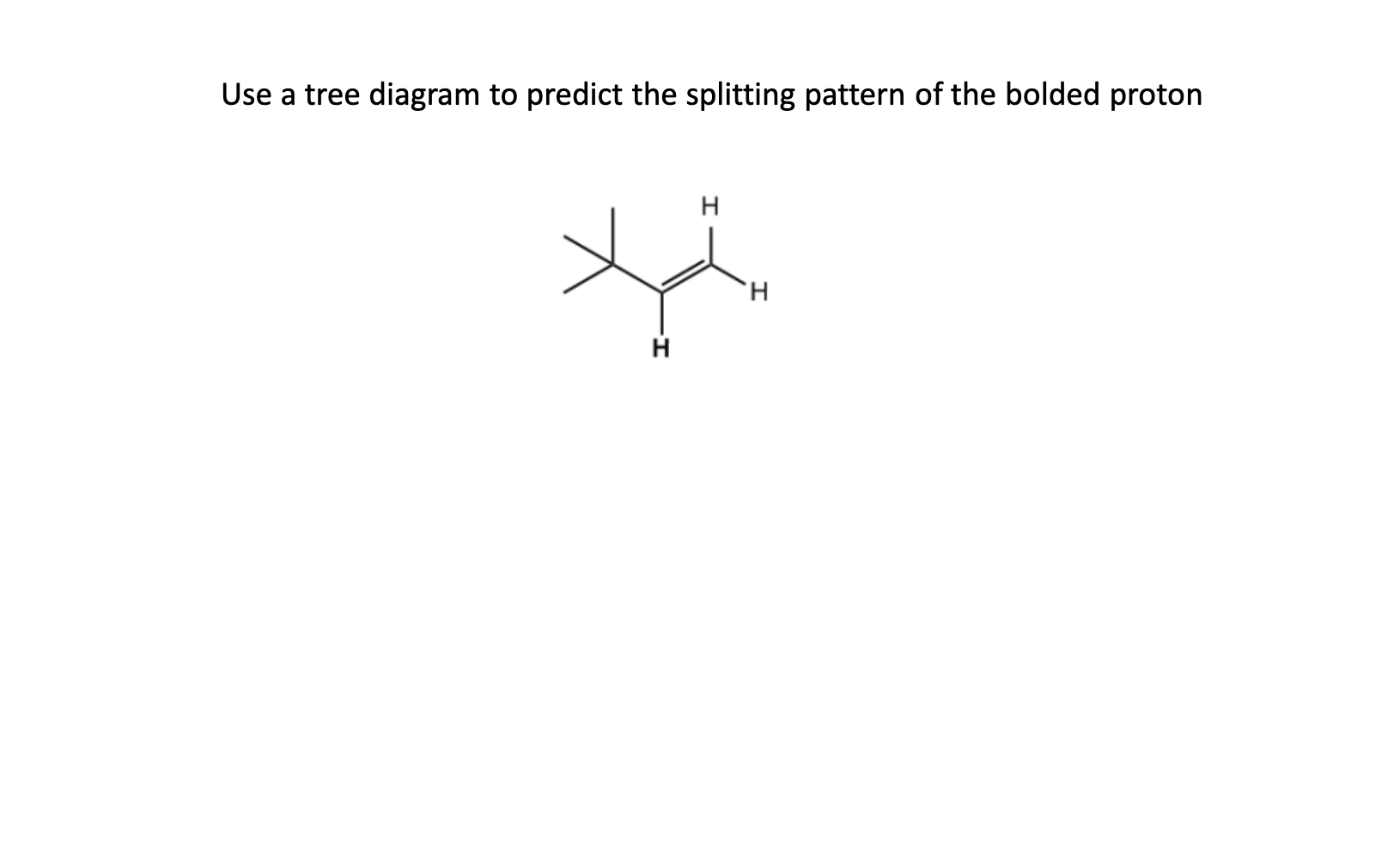 Solved Use a tree diagram to predict the splitting pattern | Chegg.com