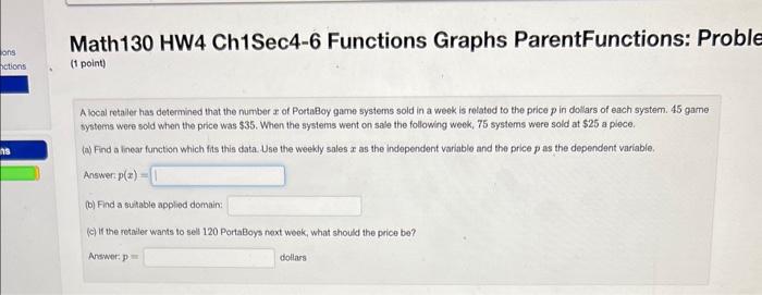 Solved a local retailer has determined that ggw number or x | Chegg.com