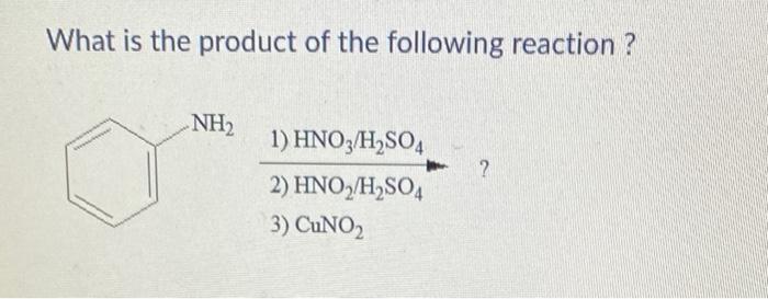 Solved What is the product of the following reaction? NH2 ? | Chegg.com