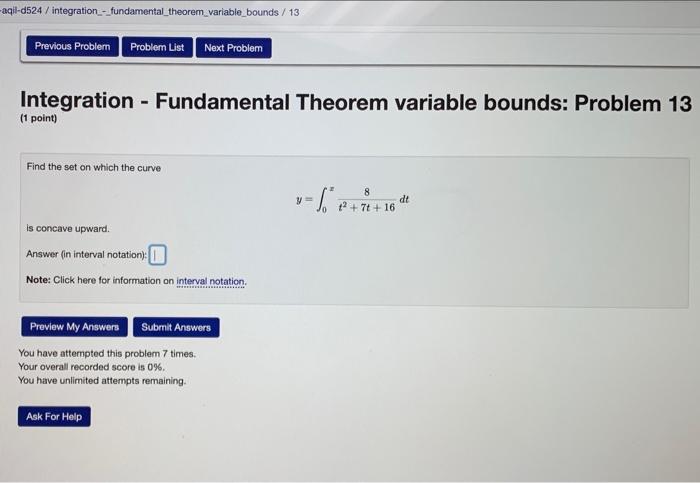 Solved -aqil-d524 / integration -- | Chegg.com