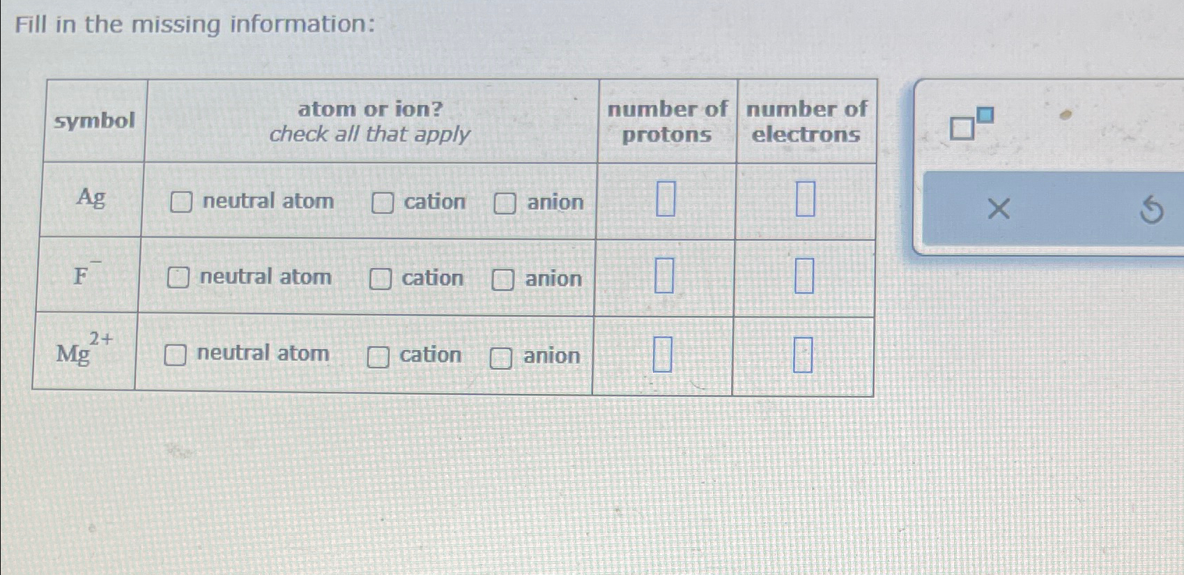Solved Fill in the missing | Chegg.com