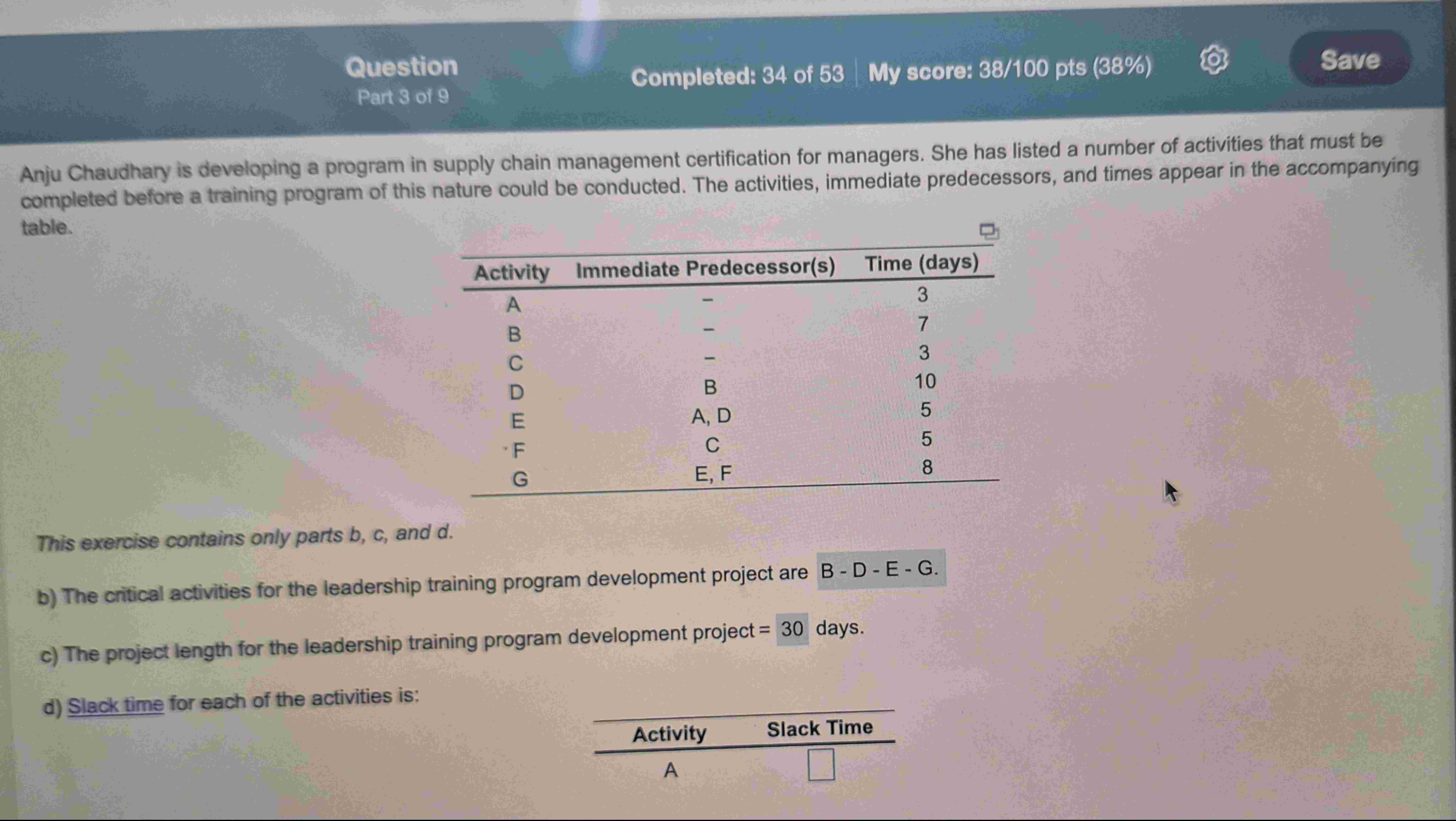Solved Anju Chaudhary is developing a program in supply | Chegg.com