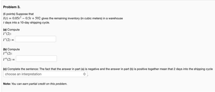 Solved Problem 3. (6 points) Suppose that | Chegg.com