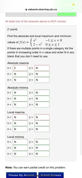 Solved webwork.elearning.ubc.ca At least one of the answers | Chegg.com