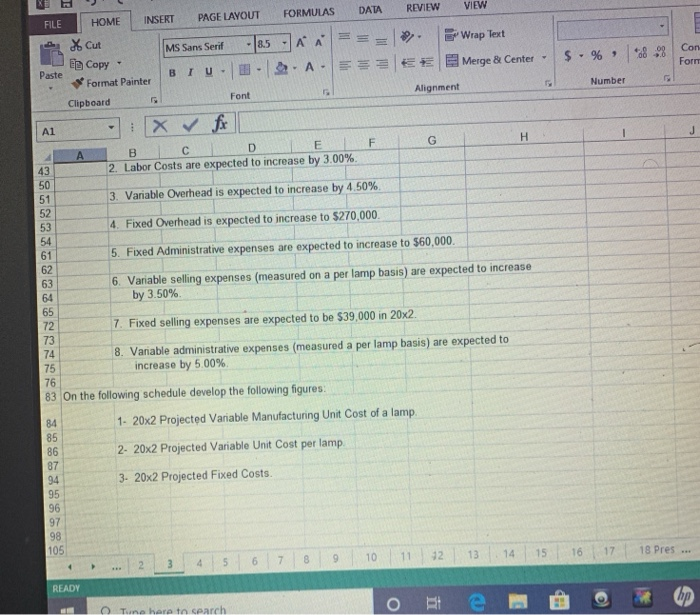 Solved FILE HOME INSERT PAGE LAYOUT FORMULAS DATA Cut -10A | Chegg.com