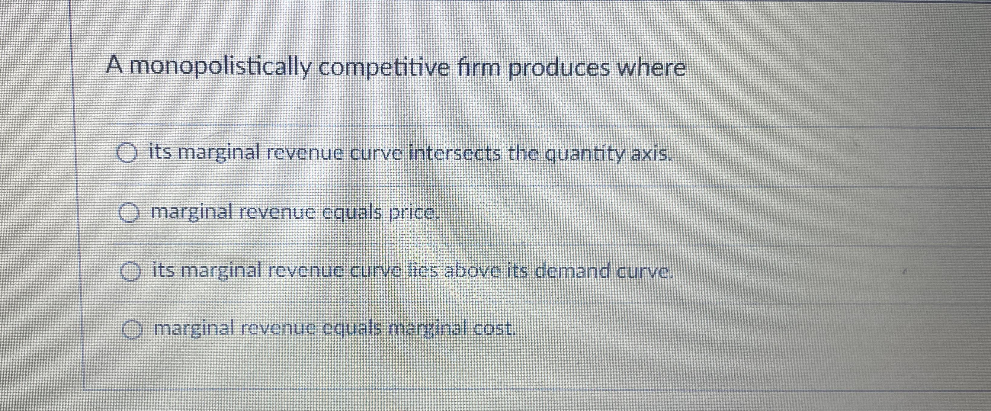 Solved A monopolistically competitive firm produces whereits | Chegg.com Solved A monopolistically competitive firm produces whereits | Chegg.com