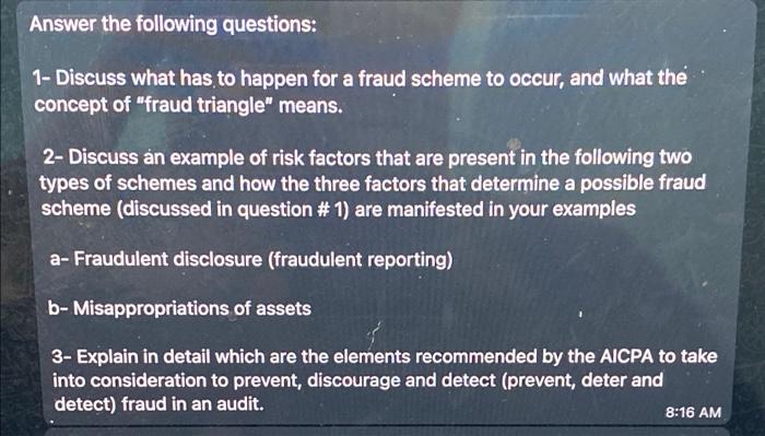 Solved Answer the following questions: 1- Discuss what has | Chegg.com
