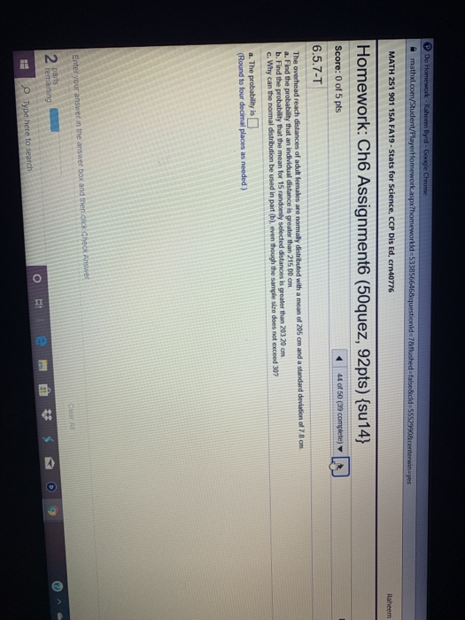 Solved De Homework-Raheem Byrd - Google Chrome | Chegg.com