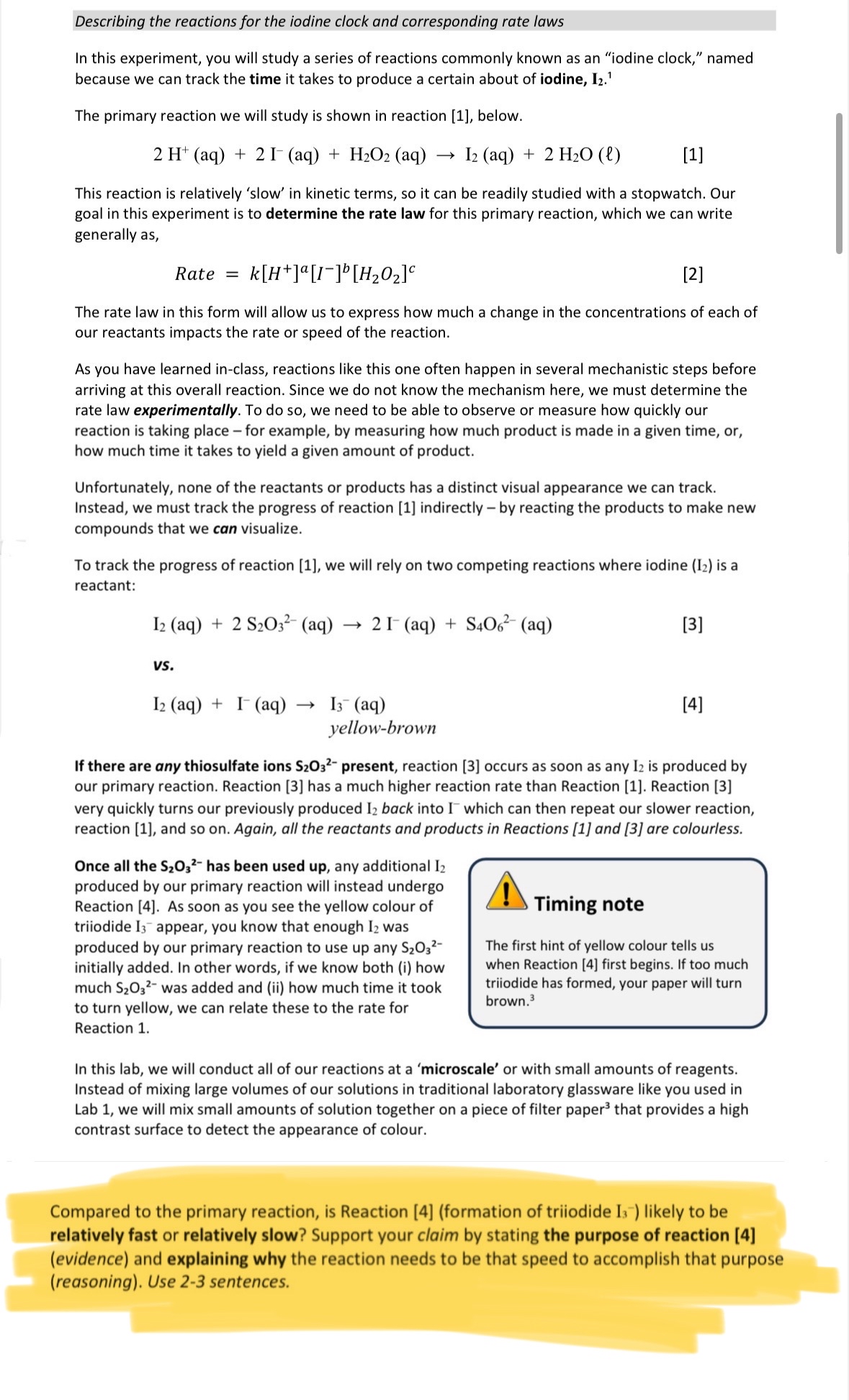 Solved Compared to the primary reaction, is Reaction | Chegg.com