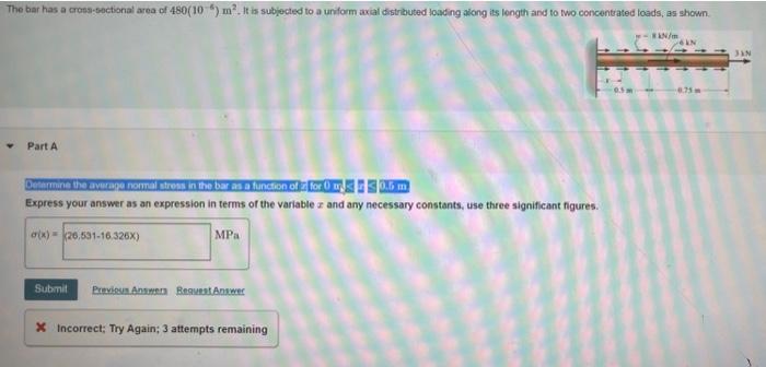 Solved Xt Incorrect; Try Again; 3 attempts remaining | Chegg.com