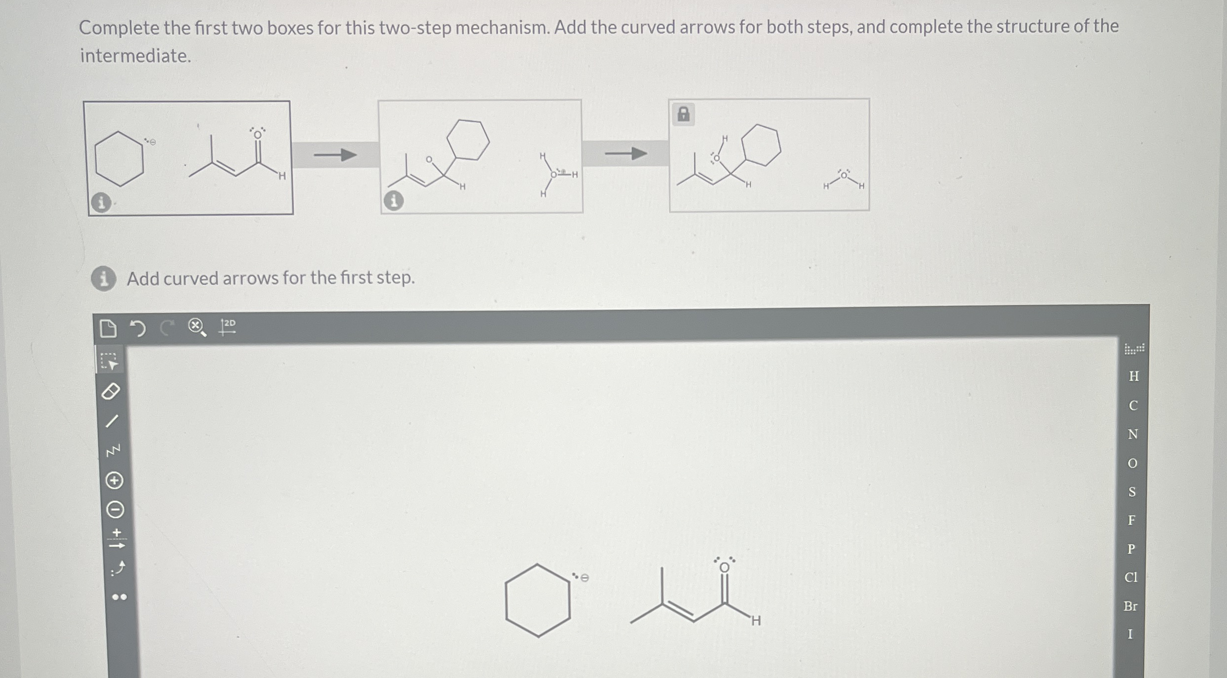 Solved Complete the first two boxes for this two-step | Chegg.com