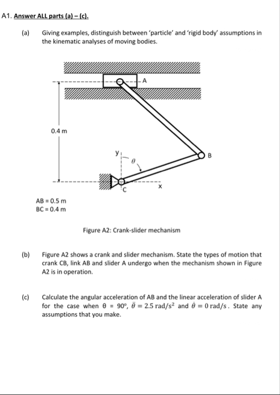 Solved A1. ﻿Answer ALL parts (a) - (c).(a) ﻿Giving examples, | Chegg.com