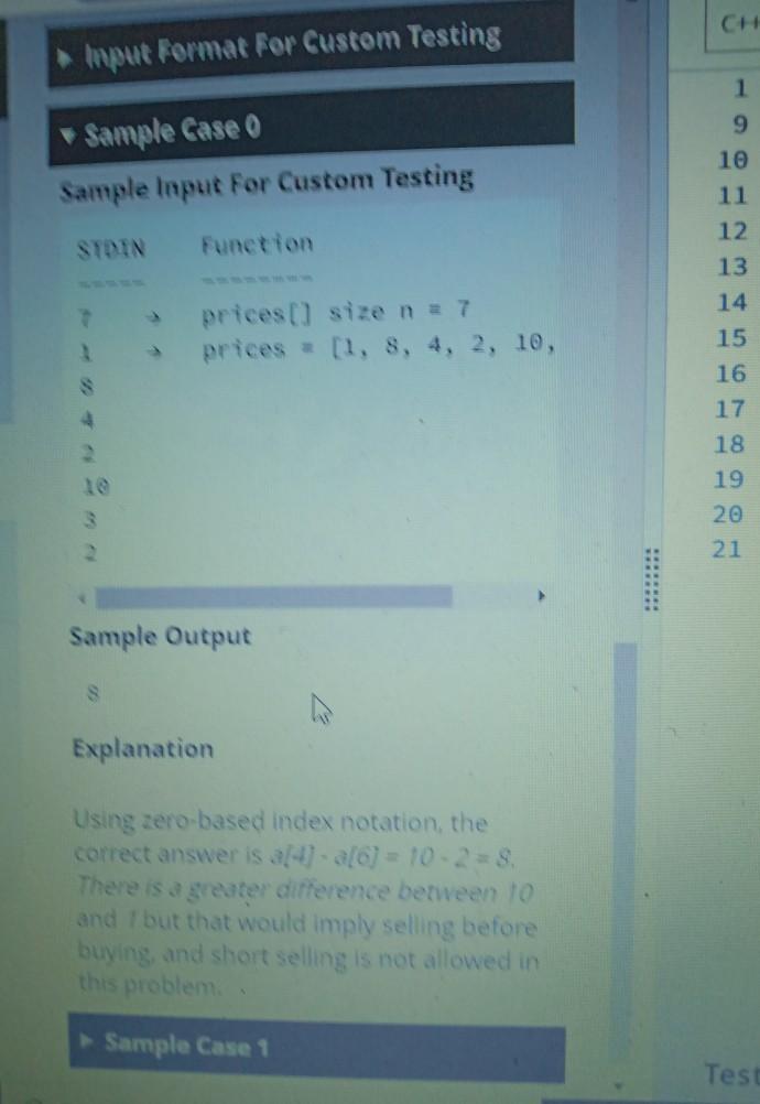 Solved hackerrank.com/test/dt6mfs7pss 1/questions/2904 C++ | Chegg.com