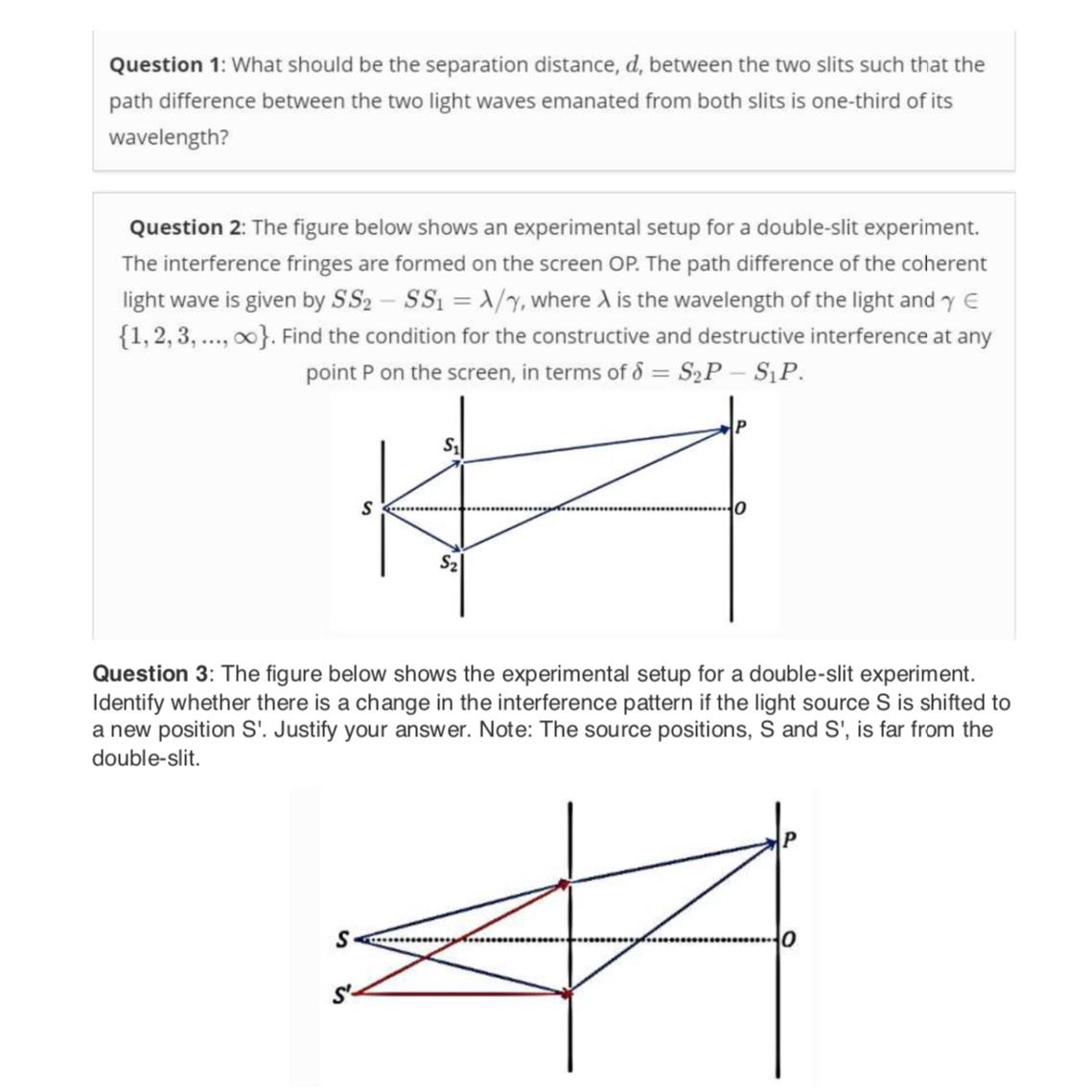 Solved Question 1: What should be the separation distance, | Chegg.com