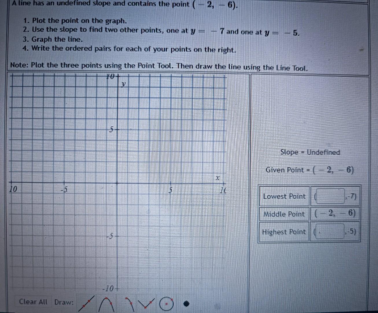 Solved A line has a slope of −2 and contains the point | Chegg.com