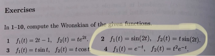 Solved Solve all four problems. Please solve Exercises 2 and | Chegg.com