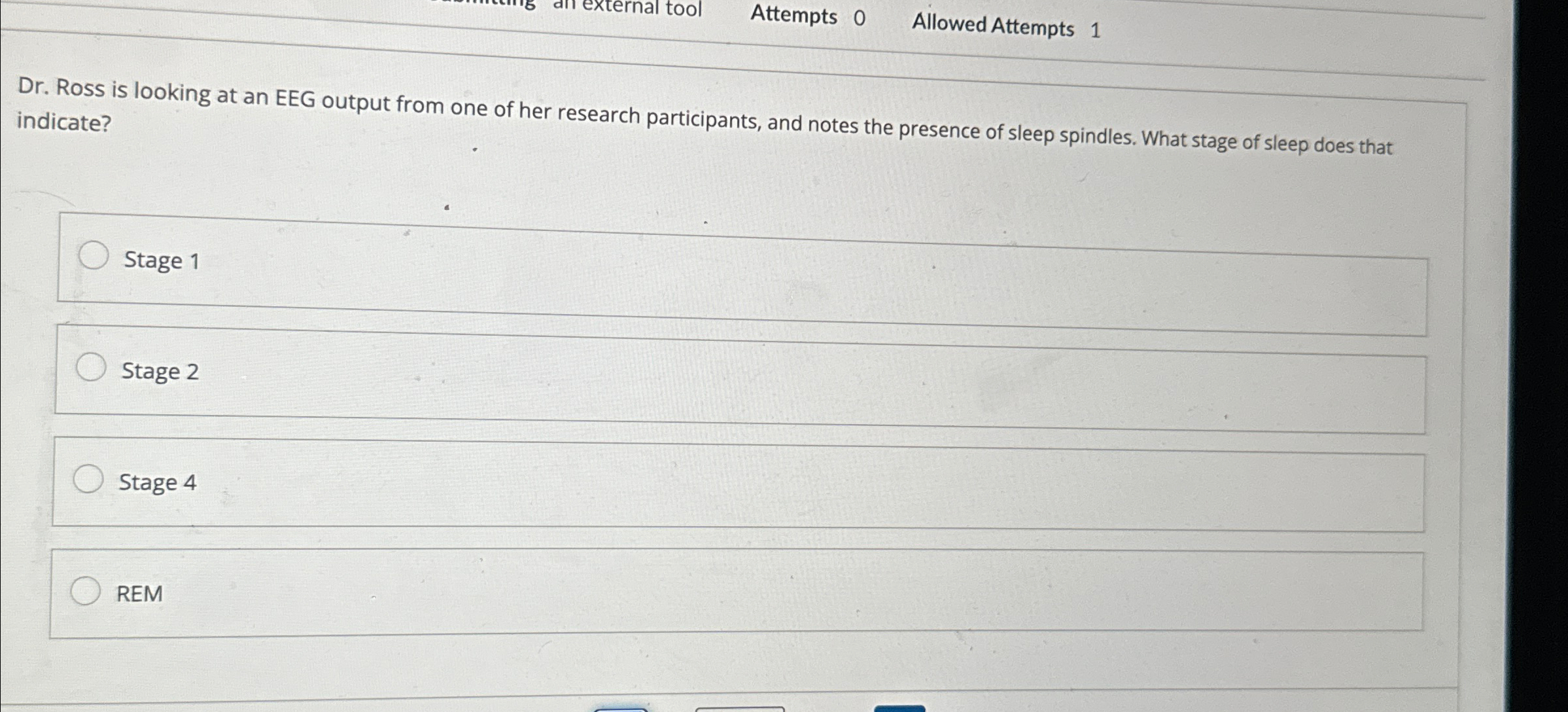 Solved Attempts 0Allowed Attempts 1Dr. ﻿Ross is looking at | Chegg.com