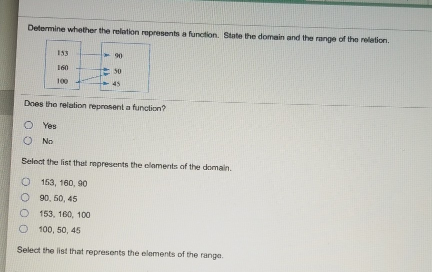 Solved Determine whether the relation represents a function. | Chegg.com