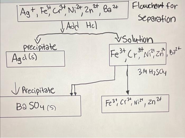 Solved I need help on finishing my flowchart for separation | Chegg.com