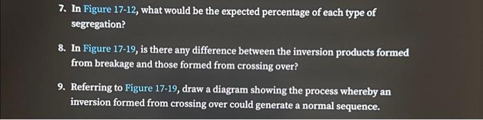 Solved 7. In Figure 17-12, what would be the expected | Chegg.com