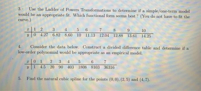 Solved 3. Use the Ladder of Powers Transformations to | Chegg.com