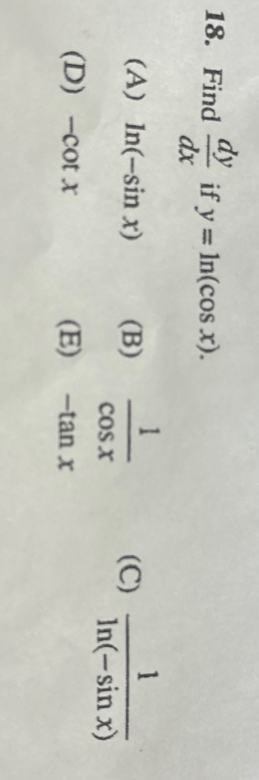 Solved Find dydx ﻿if | Chegg.com