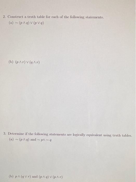 Solved 1. Consider the following statements. Rewrite each | Chegg.com