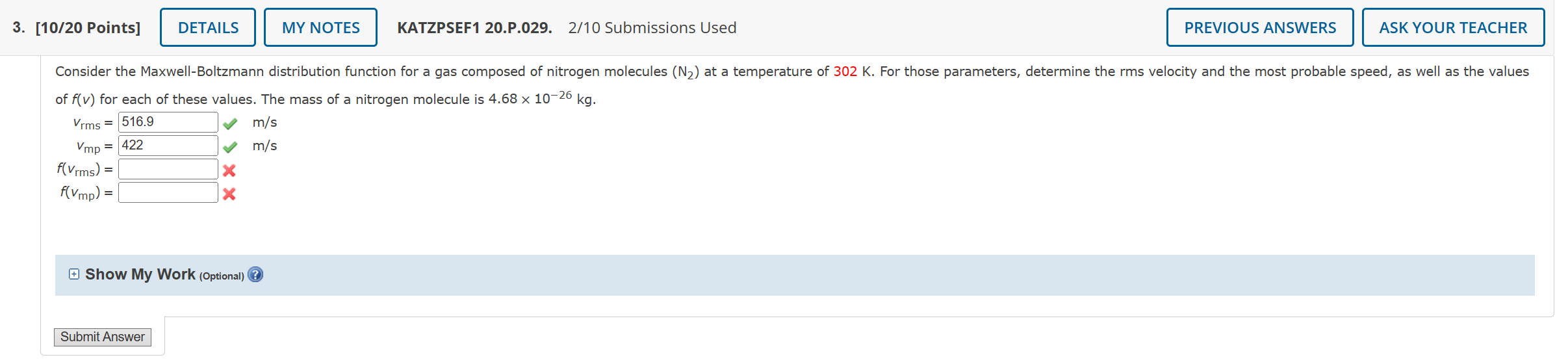 Solved Consider the Maxwell-Boltzmann distribution function | Chegg.com