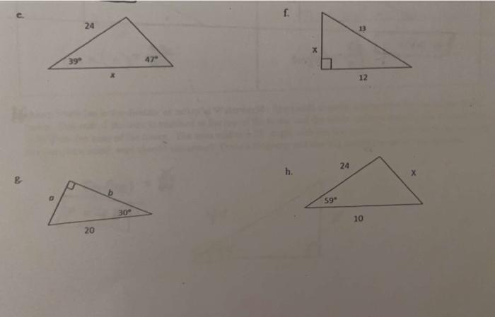 Solved 3. Solve the nght triangle. Write your answers in | Chegg.com