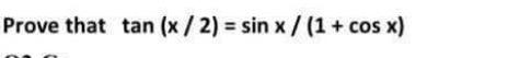 Solved (x/2)=sinx/(1+cosx) | Chegg.com