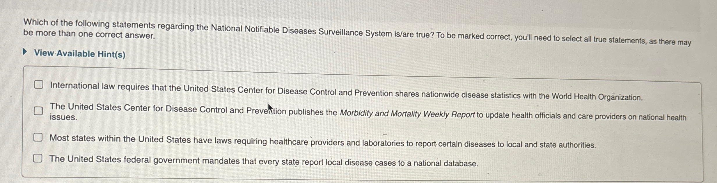 Solved Which of the following statements regarding the | Chegg.com